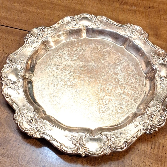 Towle | Kitchen | Vintage Towle Silverplate Old Master Ornate Rose Tray ...